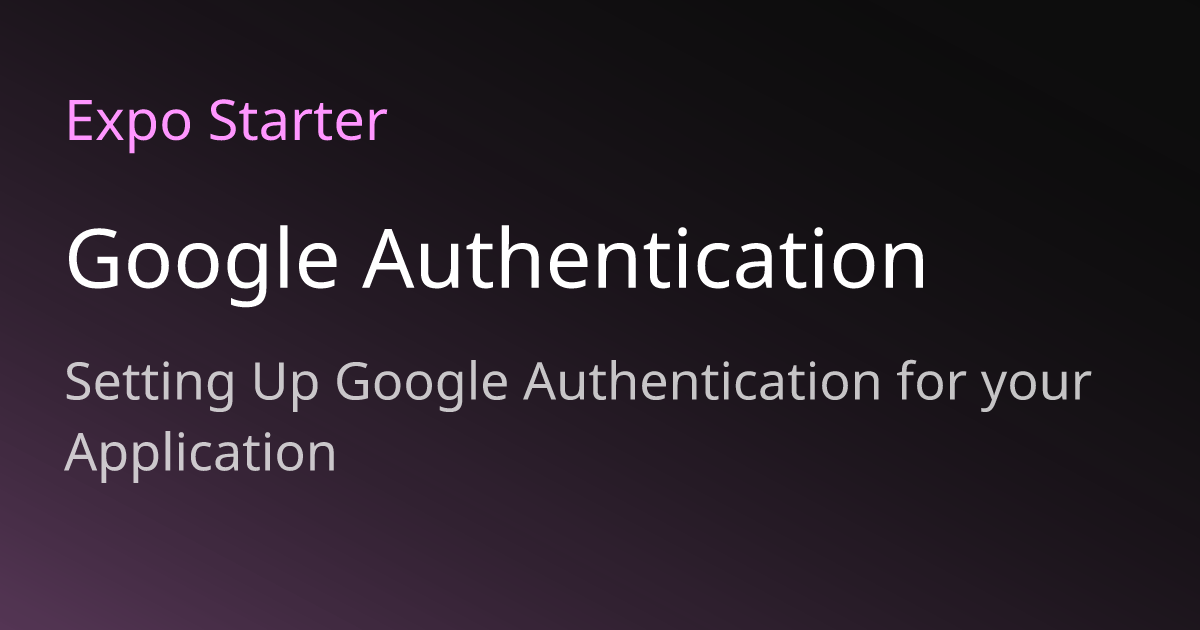 Google Authentication