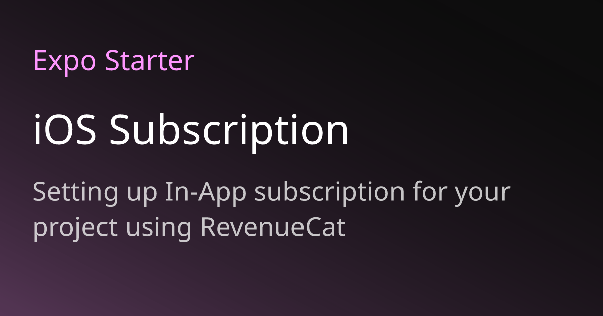 iOS Subscription